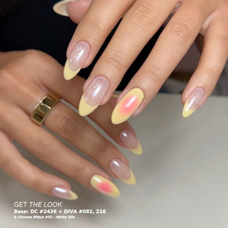 DND Chrome Effect White Silk #02 – DND Gel