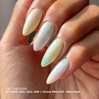 DND Chrome Effect White Pearl #01 – DND Gel