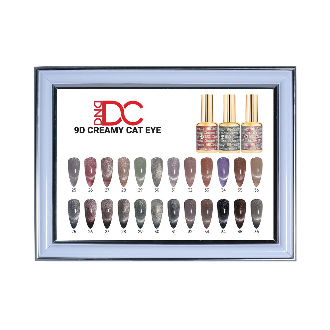 DC Framed Color Chart — 9D Cat Eye Creamy – DND Gel