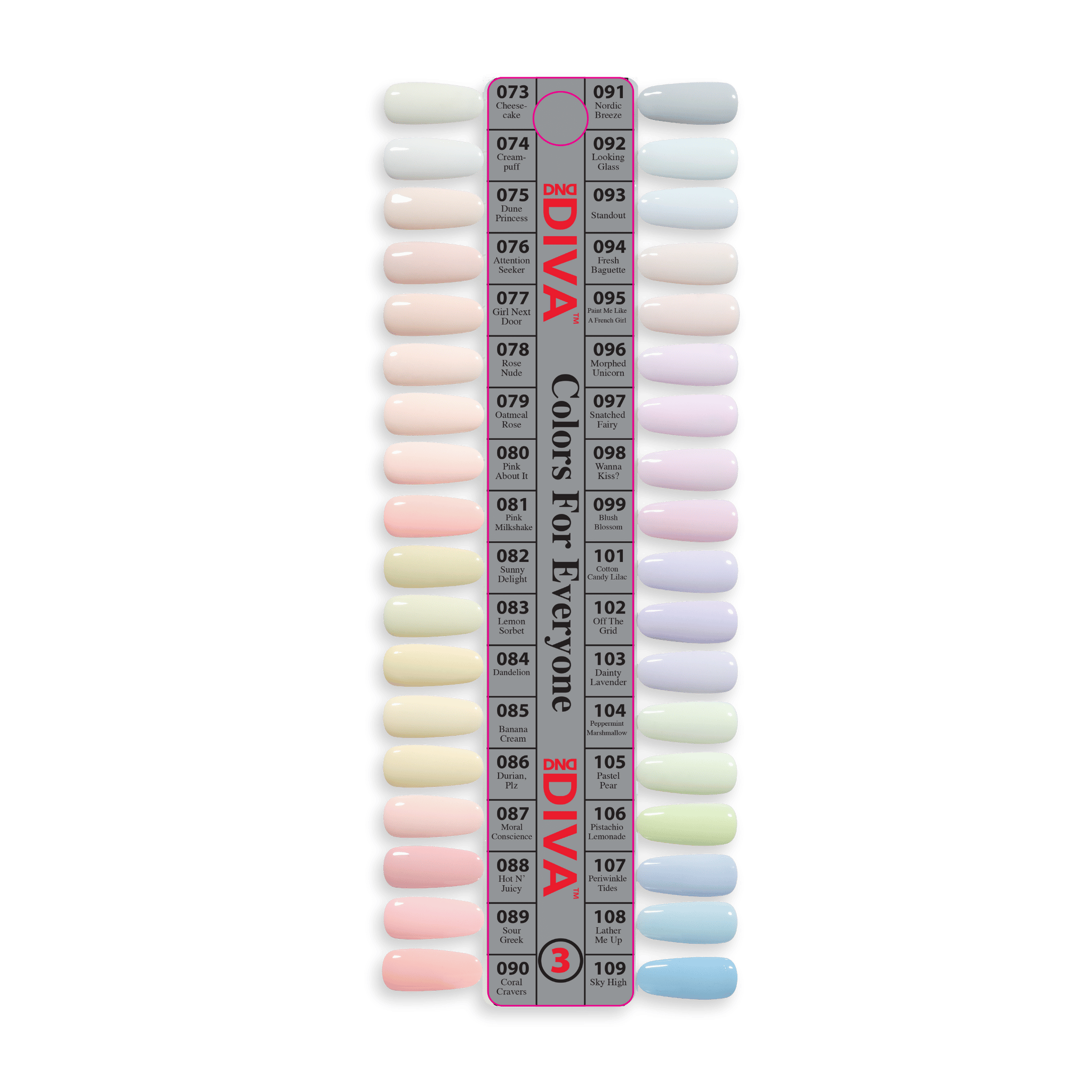 DIVA Coquette Collection Swatch – Single – 3 – DND Gel