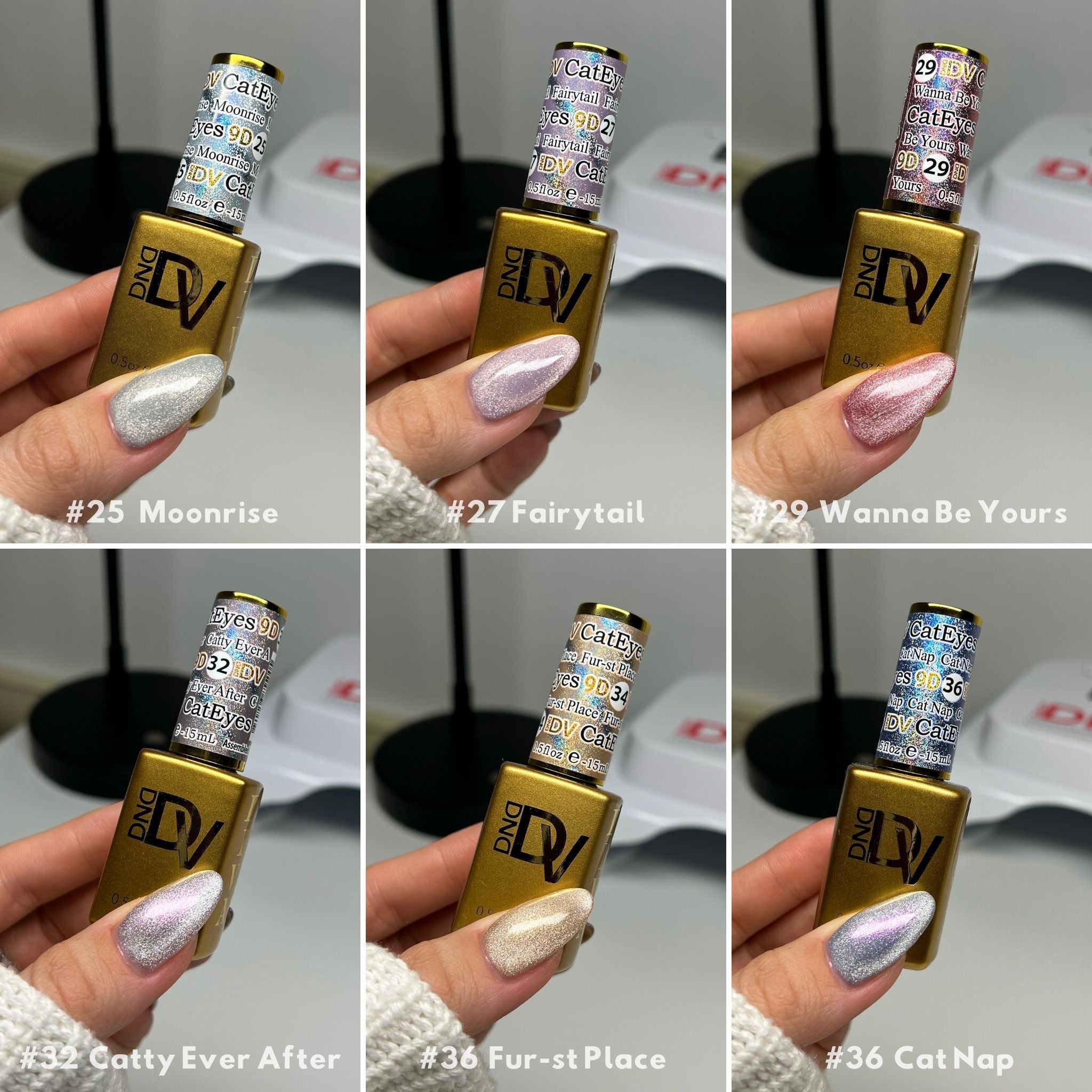 DIVA Framed Color Chart — 9D Cat Eye Collection – DND Gel