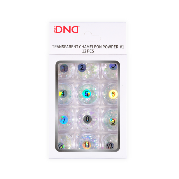 DND Transparent Chameleon Powder #1 (12 pcs.) – DND Gel