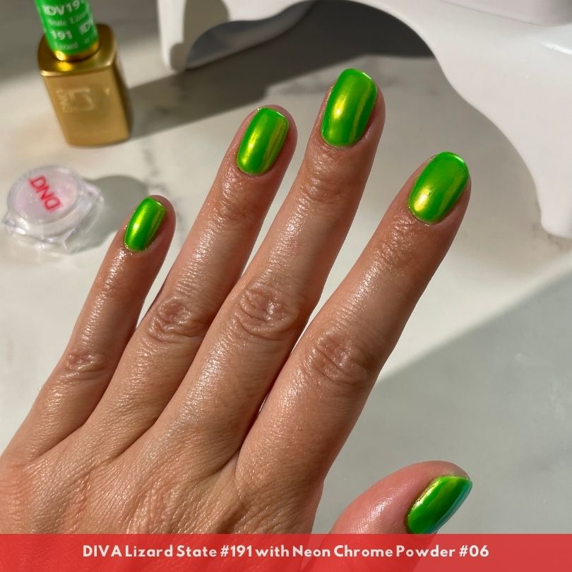 DND Chrome Powder — Neon #01 (12pcs.) – DND Gel