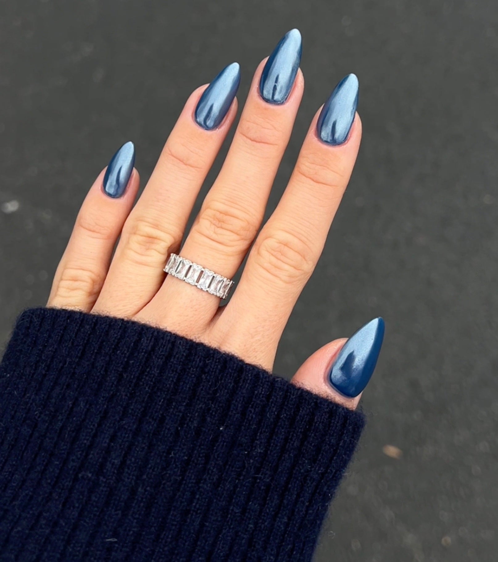 DND Chrome Effect White Silk #02 – DND Gel