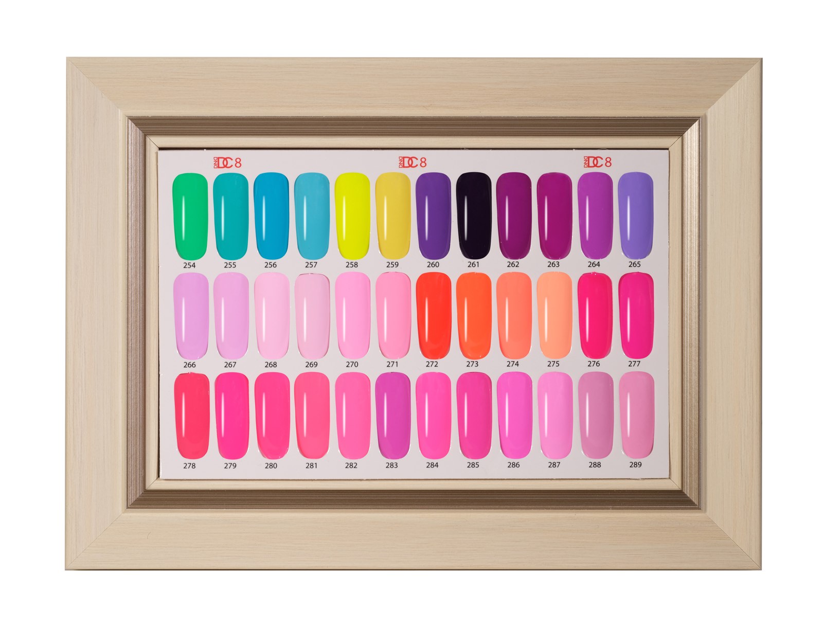 DC/DND Framed Color Charts – DND Gel