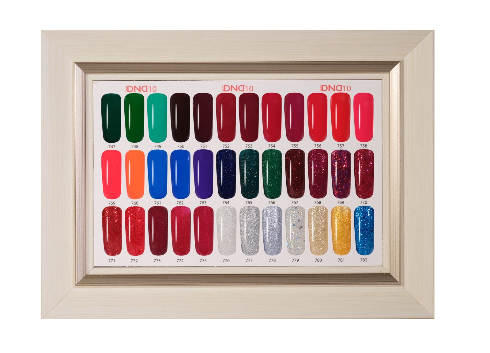 DC/DND Framed Color Charts – DND Gel